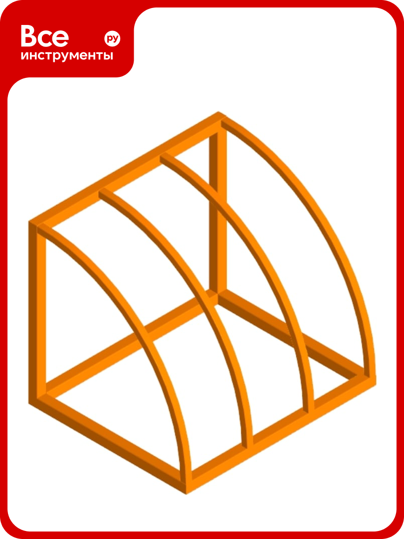 Велопарковка Parallax Параллакс, 600x500x500, оранжевый 609OR500600500-VEL