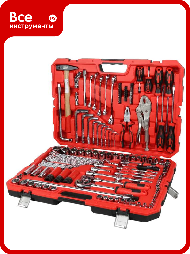 Набор инструментов 1/2, 3/8 и 1/4 147 предметов, Gigant Professional GPS 147