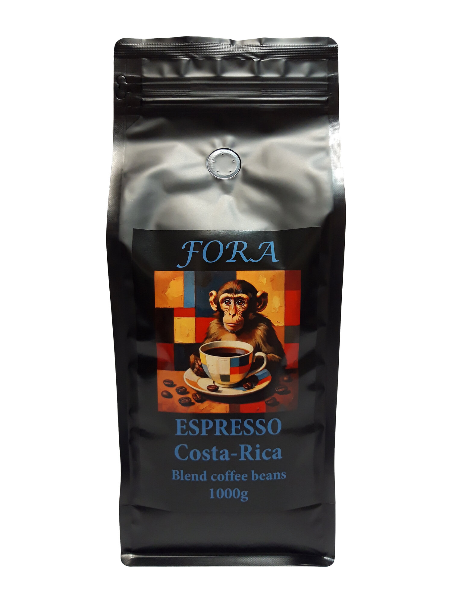 Кофе в зёрнах Эспрессо Коста - Рика 1 кг. Арабика 80% / Робуста 20% / FORA COFFEE