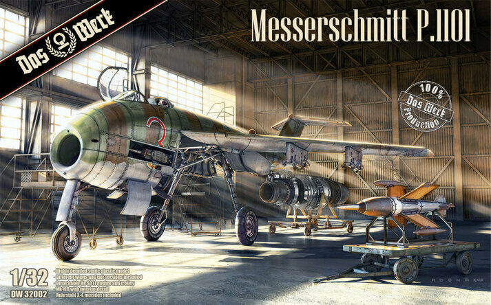 DW32002 Das Werk Самолет Messerschmitt P.1101 1/32