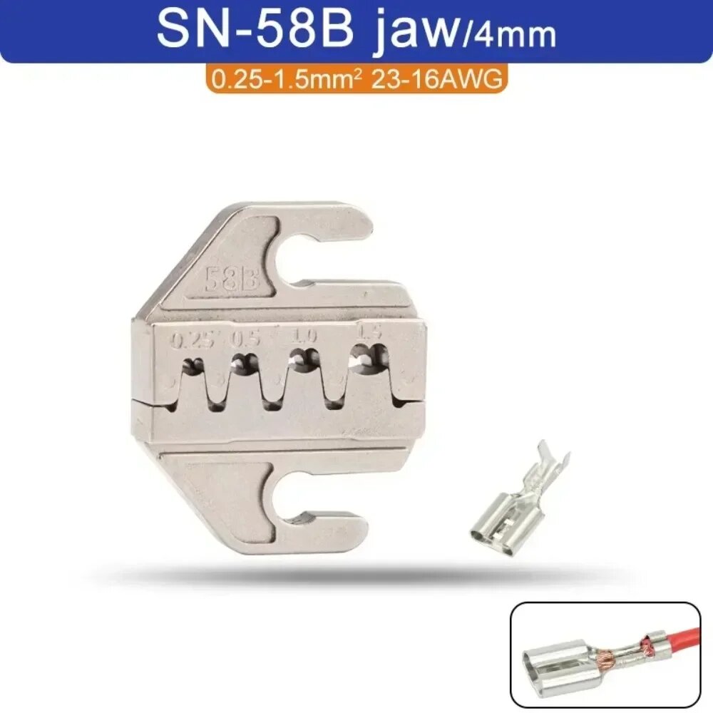 Щипцы для обжима SN-58B, 4 мм, 0.25-1.5 мм², 23-16AWG