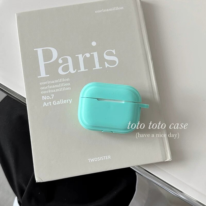 Одиночный силиконовый чехол для AirPods Pro в мятном синем