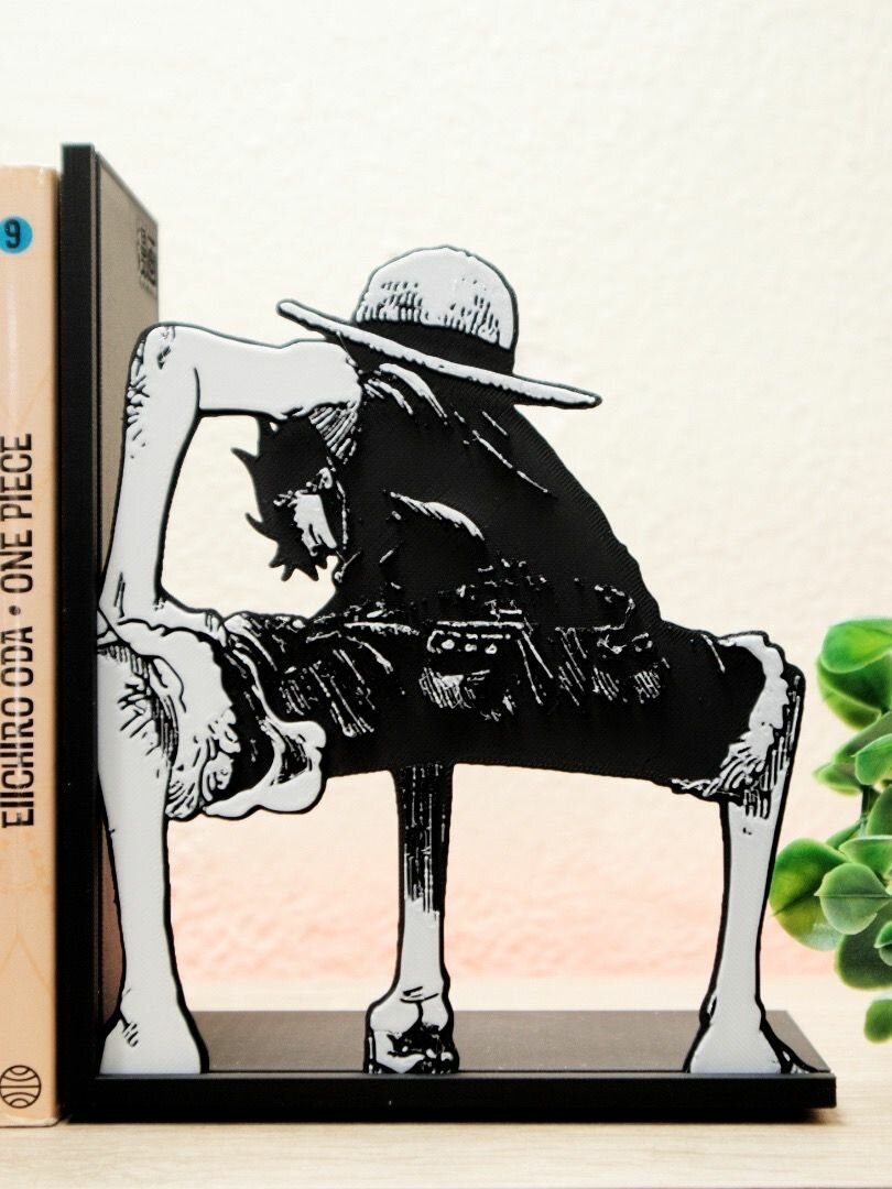 Статуэтка фрейм Луффи из аниме и манги Ван-Пис. Bookend of Luffy Gear 2 One Piece 2д статуэтка
