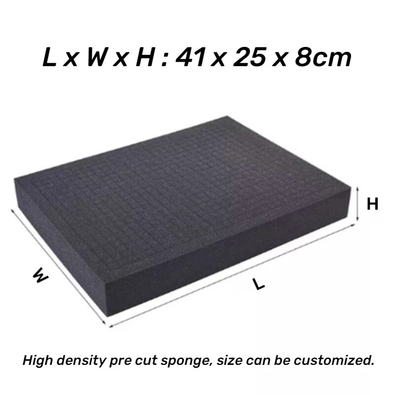 Сгущенная губка 41x25x8 см, черная