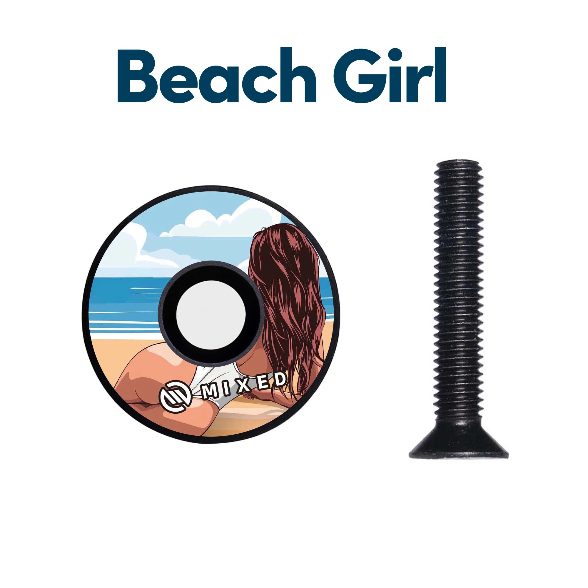 Колпачок рулевой колонки Beach Girl, черный, NO.19