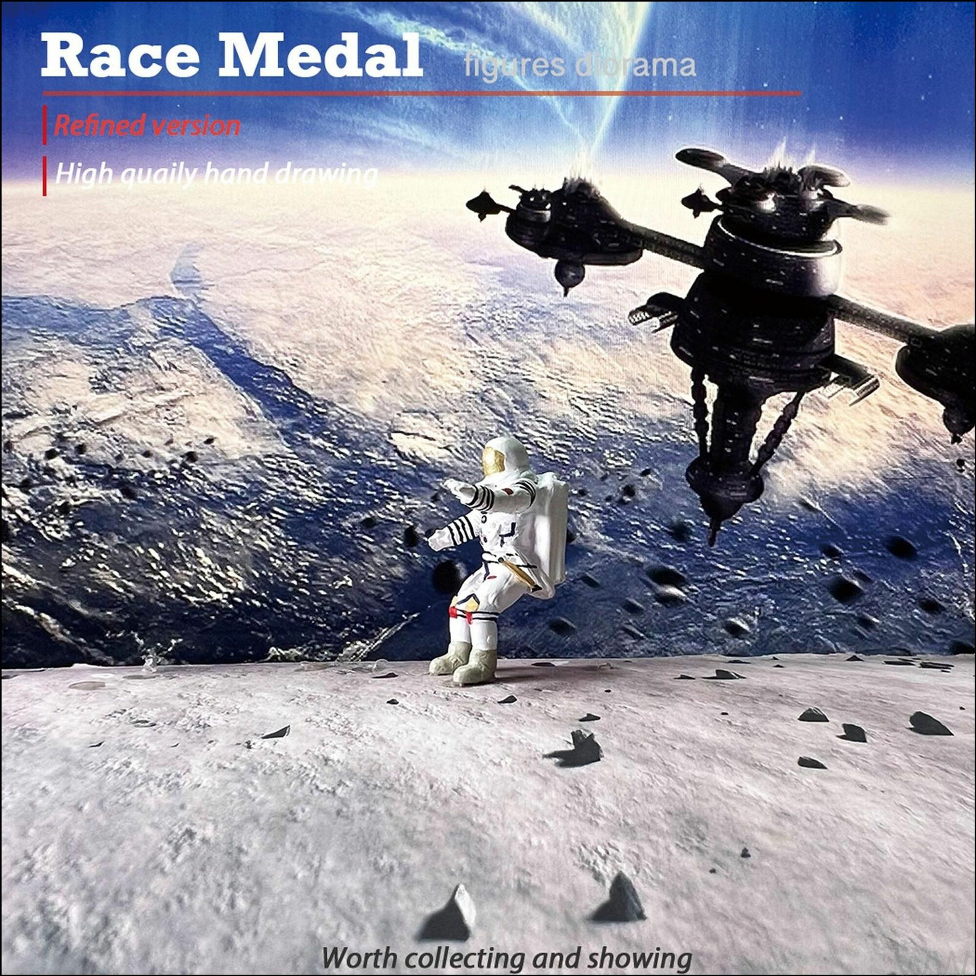 Модель космонавта 1:64, фигурка астронавта для диорам, настольный декор, миниатюрная статуэтка из смолы, ручная роспись
