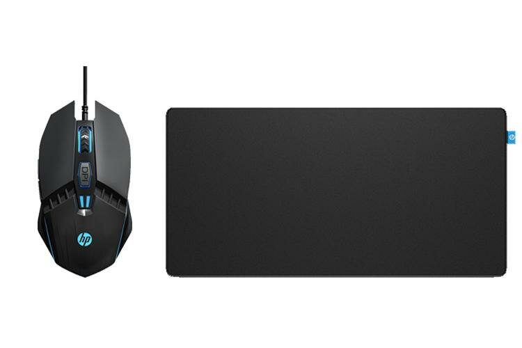 Игровая мышь HP черная, версия silent, с оригинальной мышкой HP