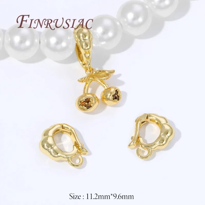 Позолоченные бейлы для подвесок FINRUSIAC, 18K