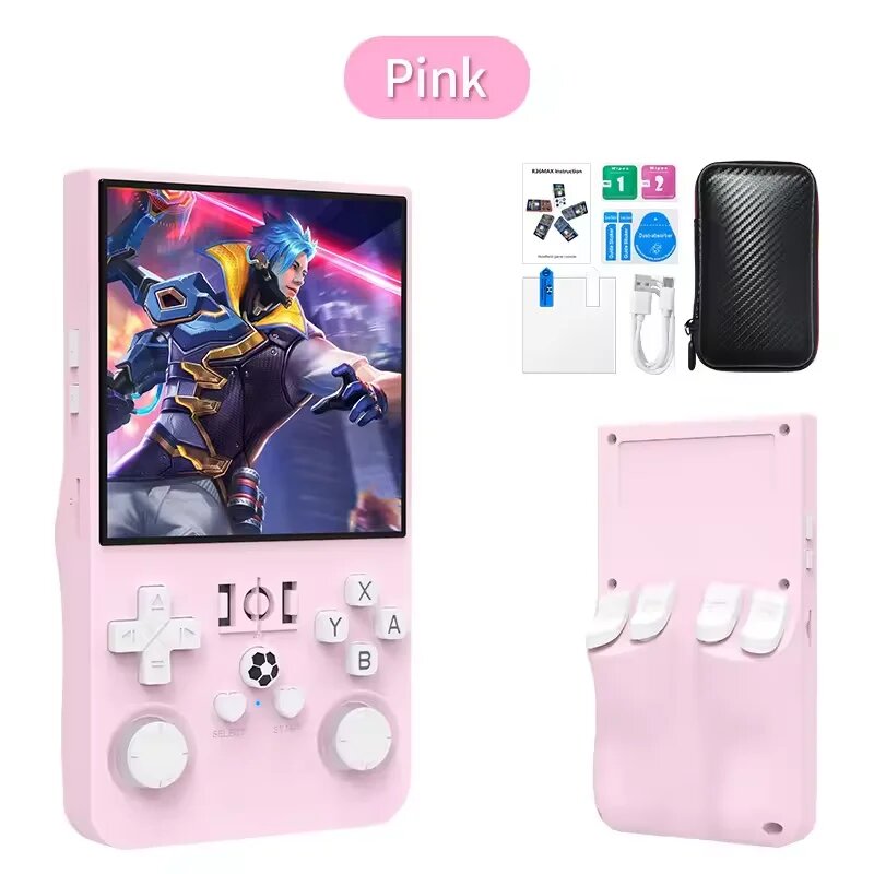 Портативная игровая консоль R36MAX Pink 128G