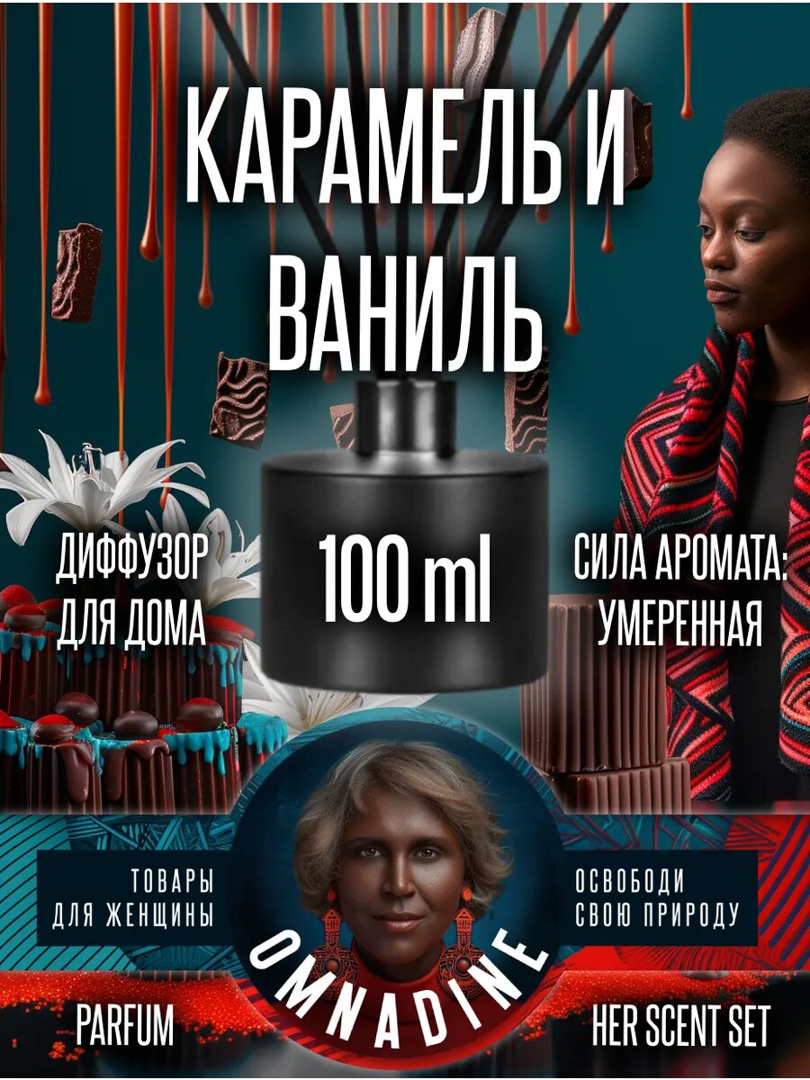 Стильный диффузор с палочками ваниль