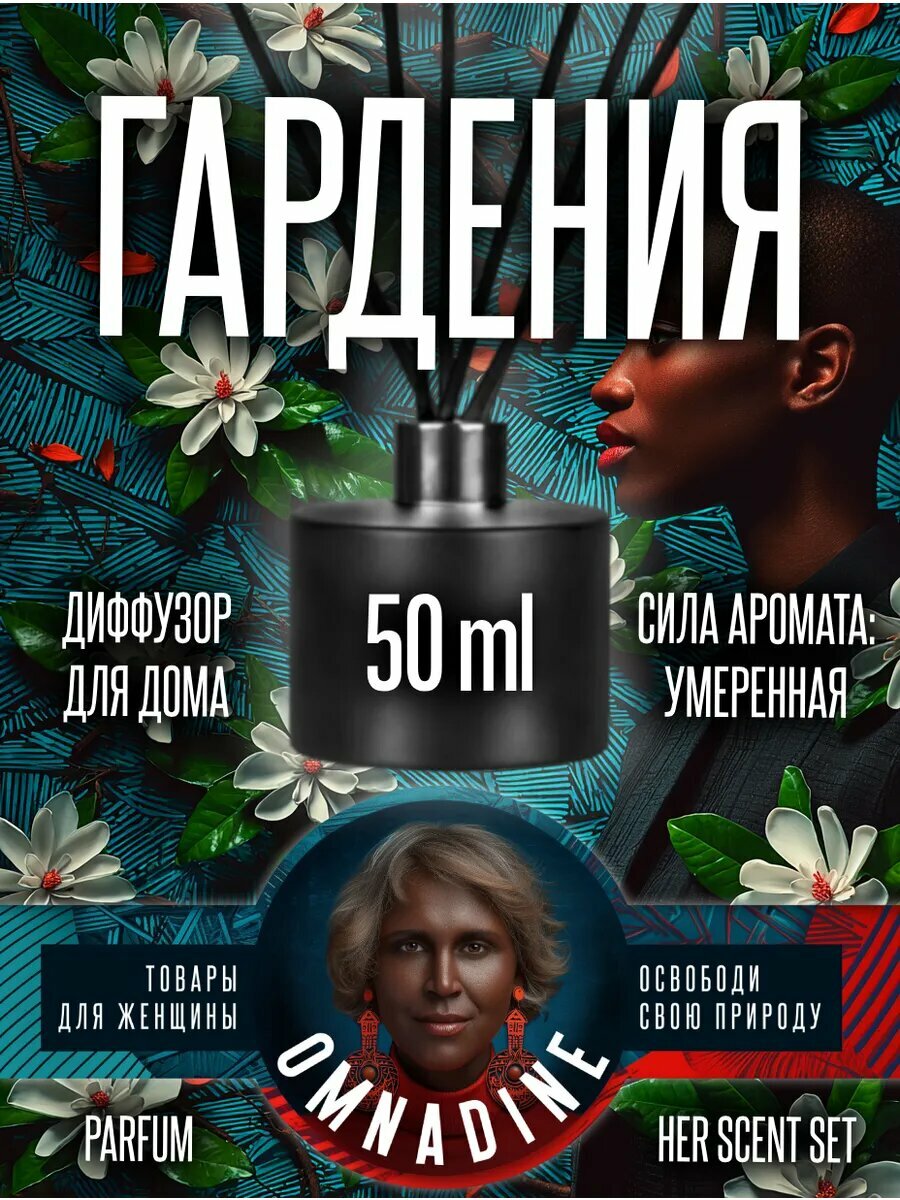 Диффузор для дома гардения стильный флакон