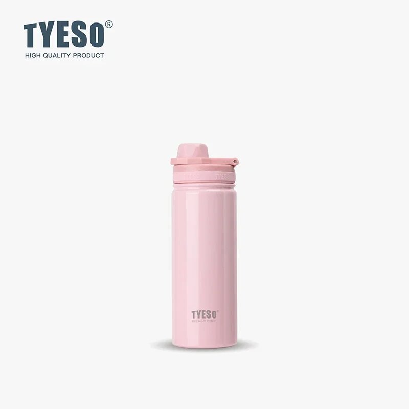 Розовый термос TYESO 600 мл из нержавеющей стали