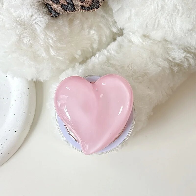 Складная подставка для телефона в форме сердца Magnetic Pink