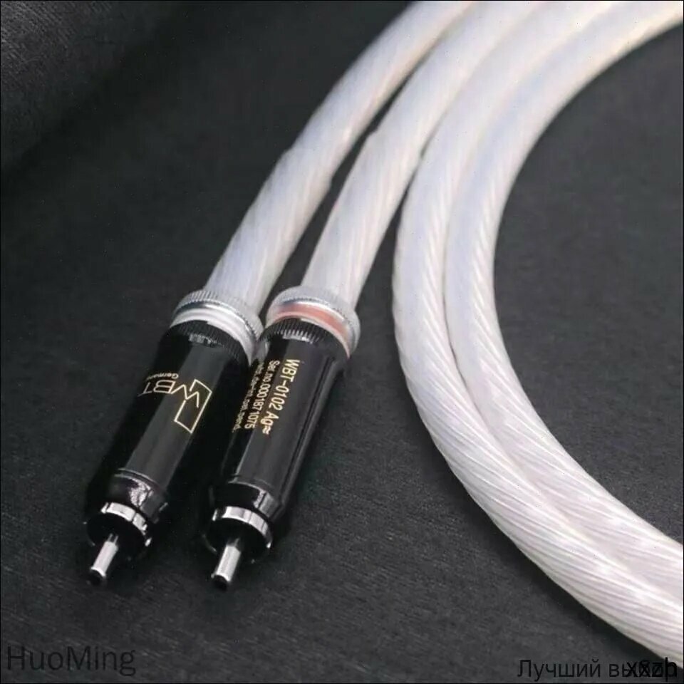 Аудиокабель RCA/RCA, 0.3 м, белый