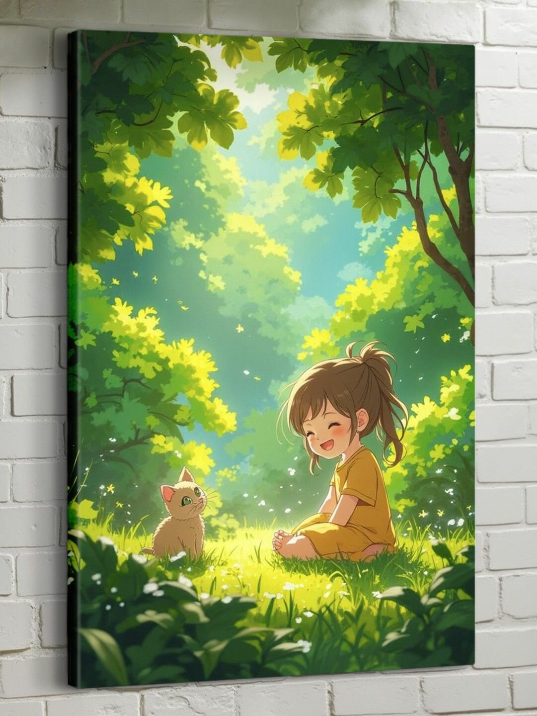 "Солнечное детство" - картина на холсте, 60x40 см.