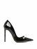 Туфли HARDOT Patent-leather pointed-toe pumps, размер 44, black/black
