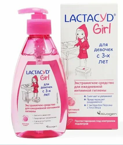 Средство Lactacyd для ежедневной интимной гигиены гель для девочек с 3-х лет, 200мл