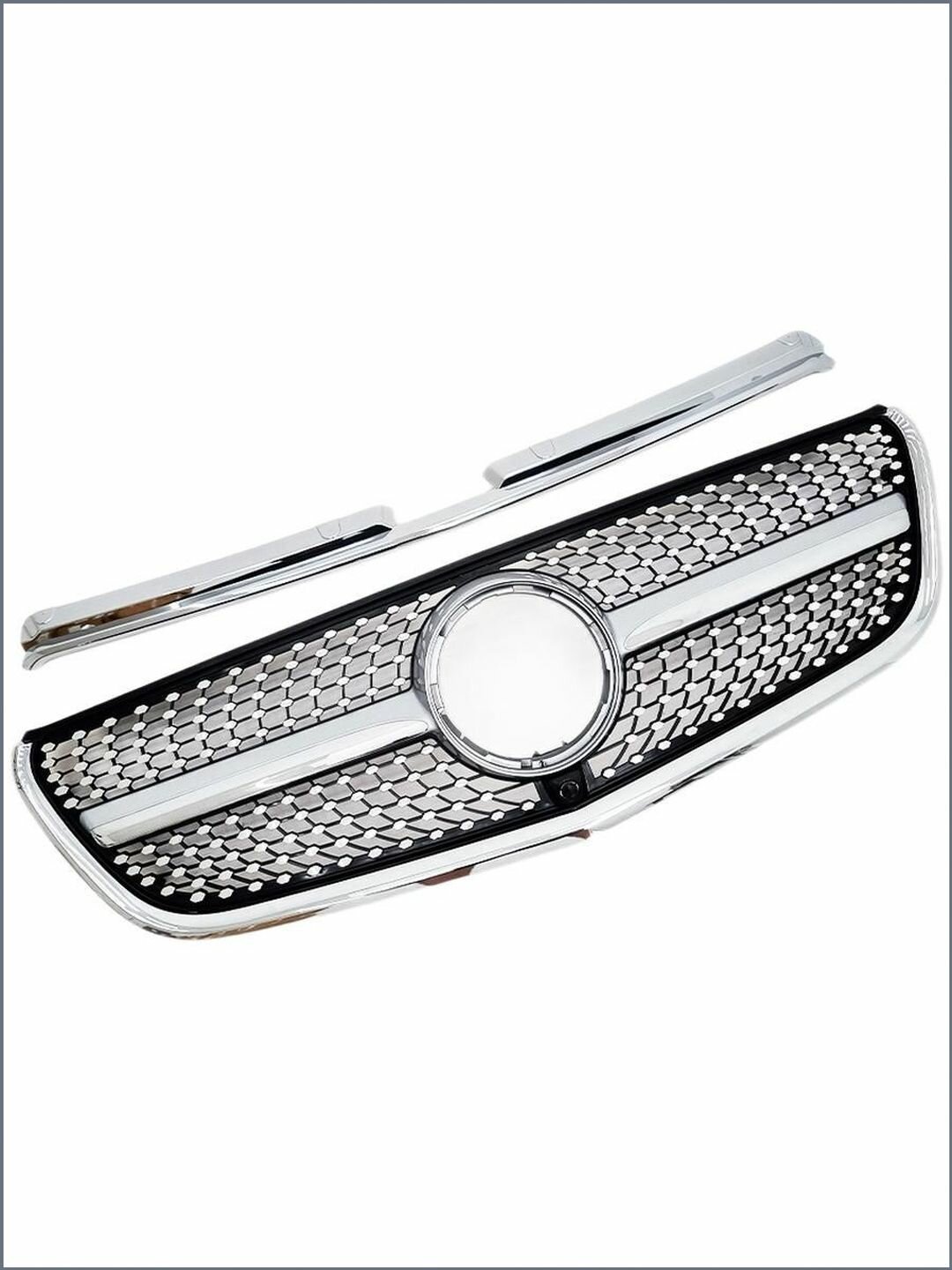 Решетка радиатора для Mercedes Vito-class w447 Diamond silver с 2014 - 2018гг.