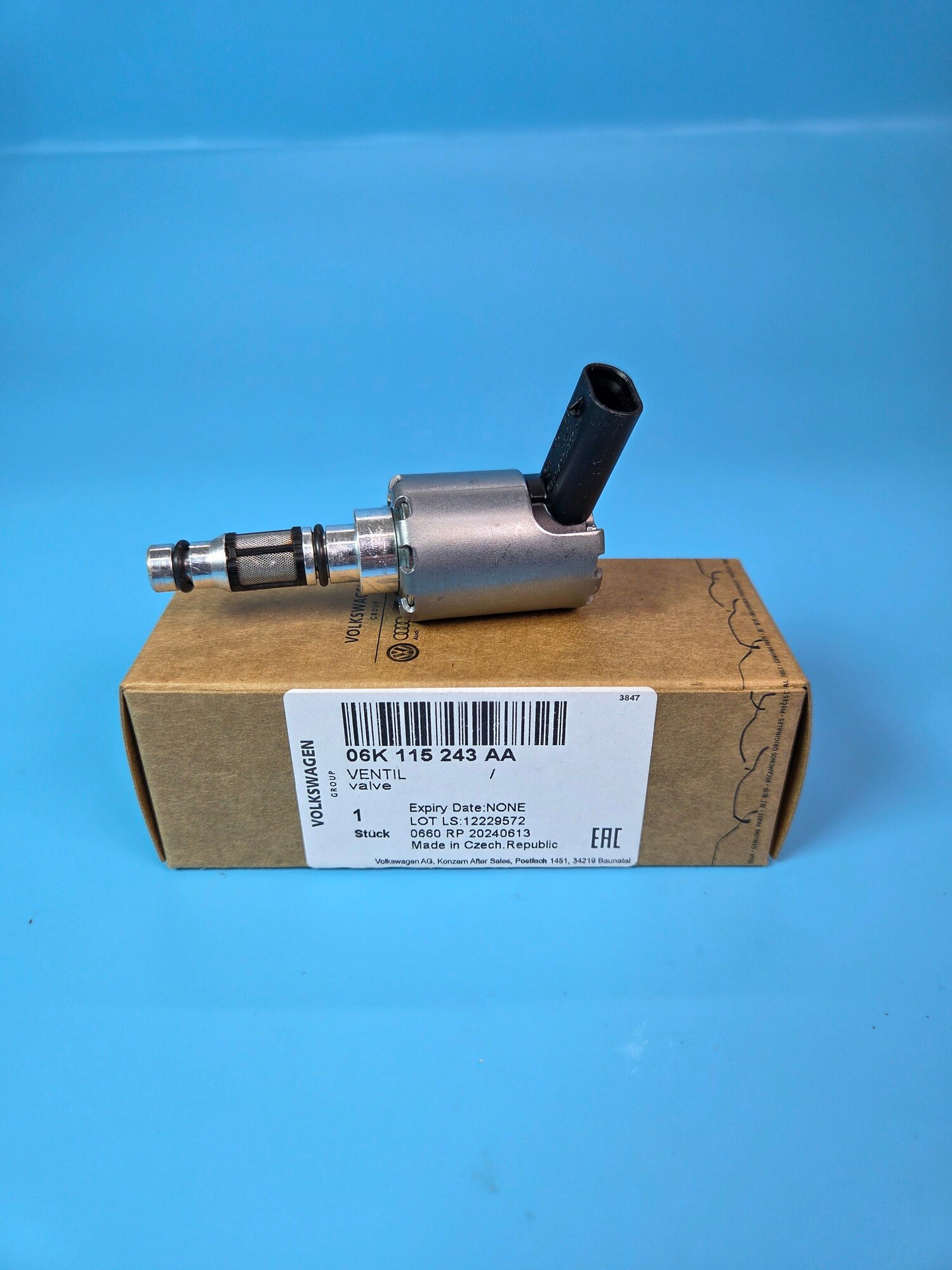 Клапан регулировки давления масла VAG 1.8 2.0 TFSI GEN3 CZP VAG 06K115243AA
