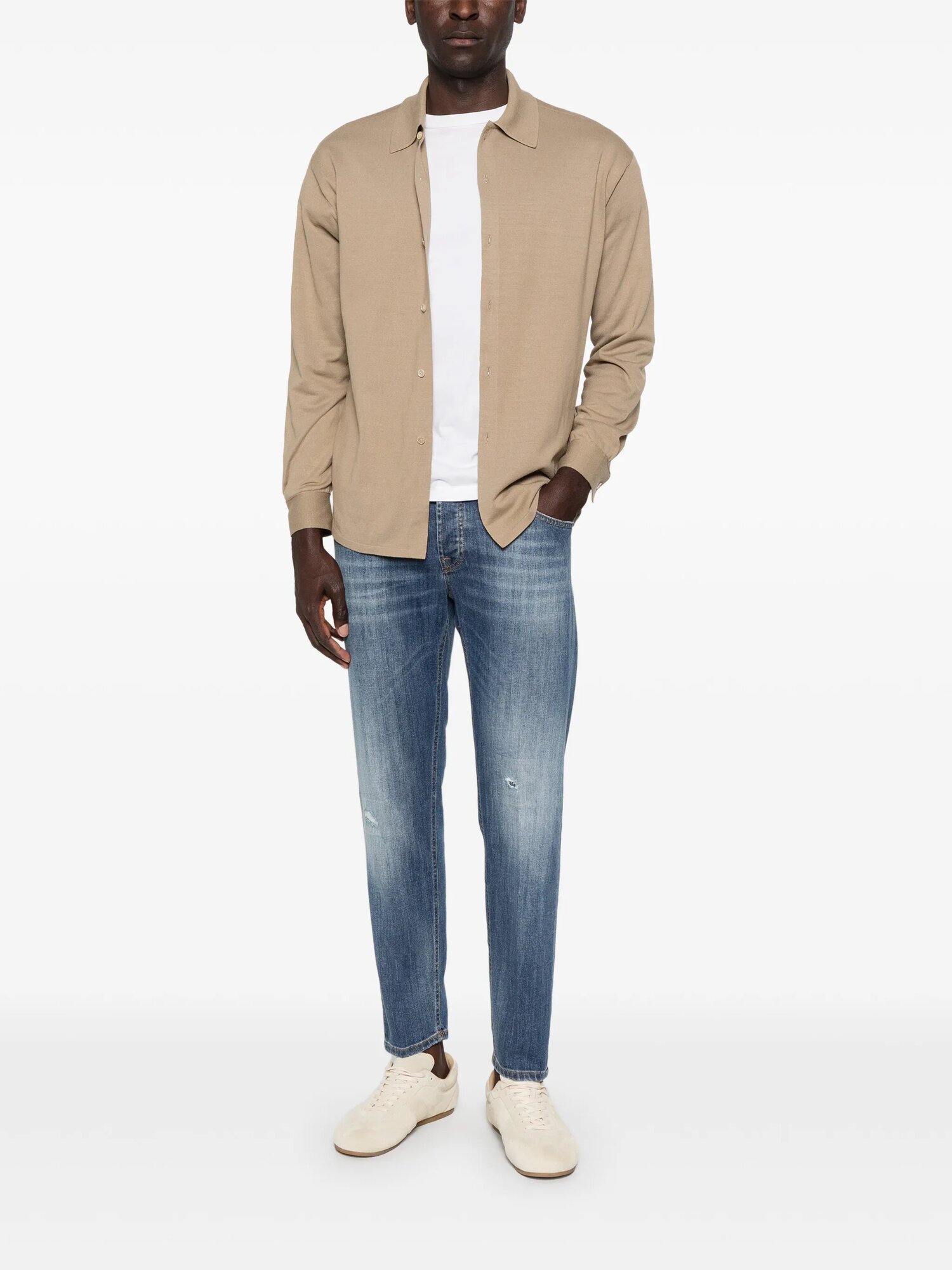 Джинсы Distressed faded-effect jeans 