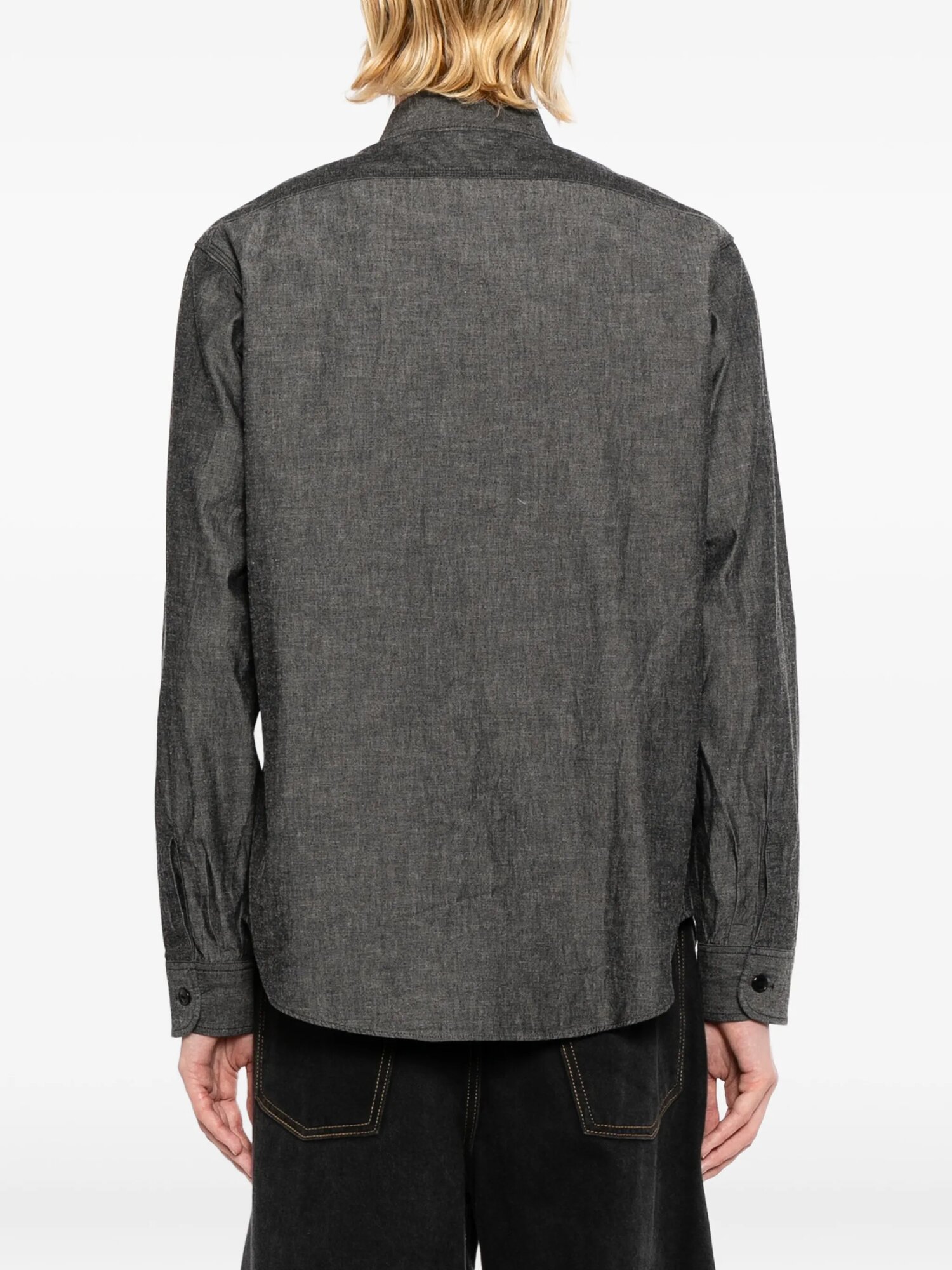 Рубашка SugarCane Denim shirt, размер XL, серый — фото 1