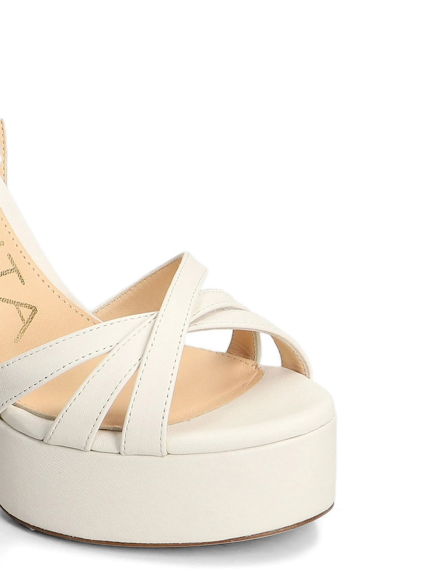 Босоножки Chantal Crossover-strap platform sandals, размер 41, white — фото 1
