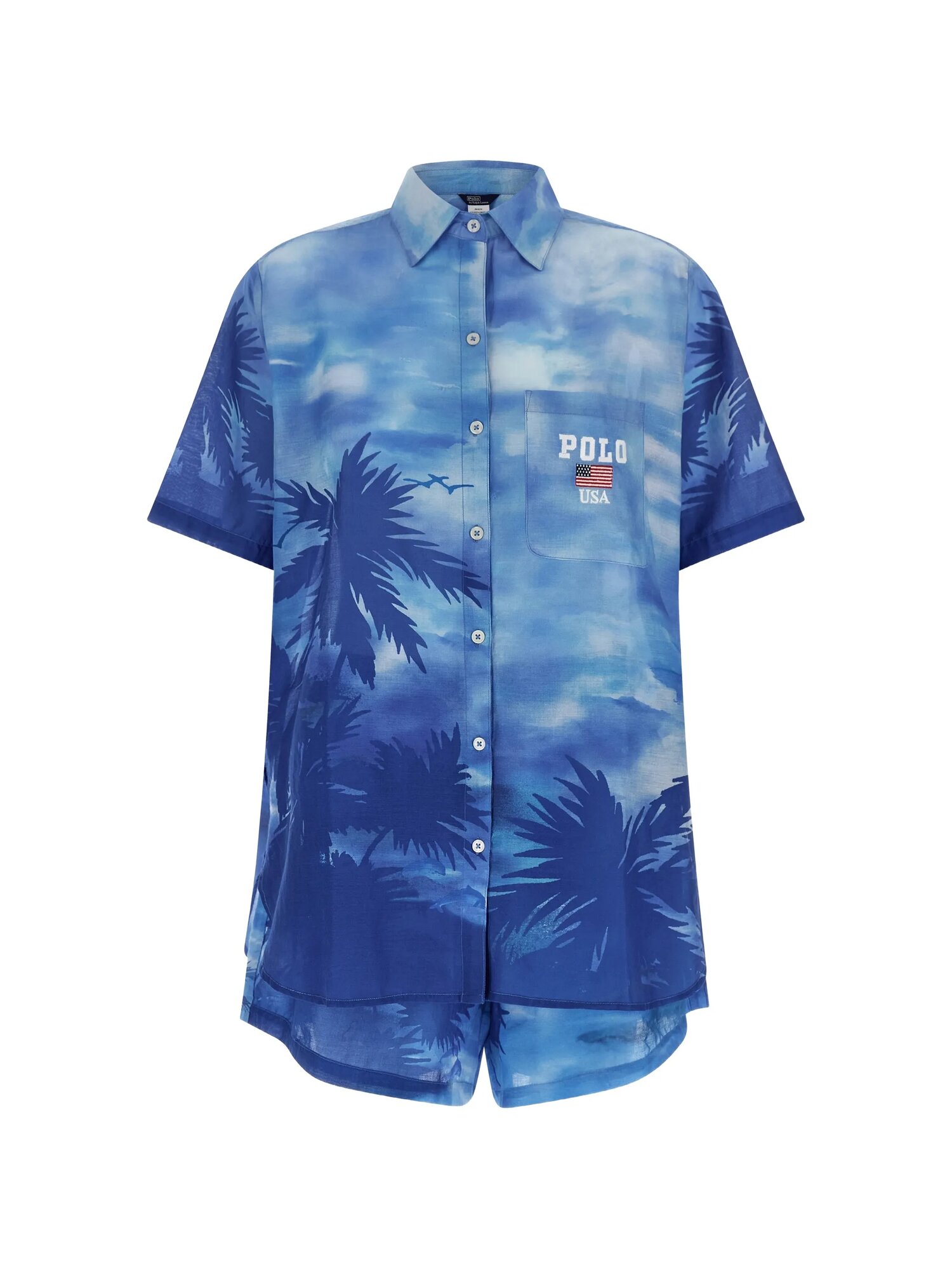Шорты Palm cotton shirt and shorts set