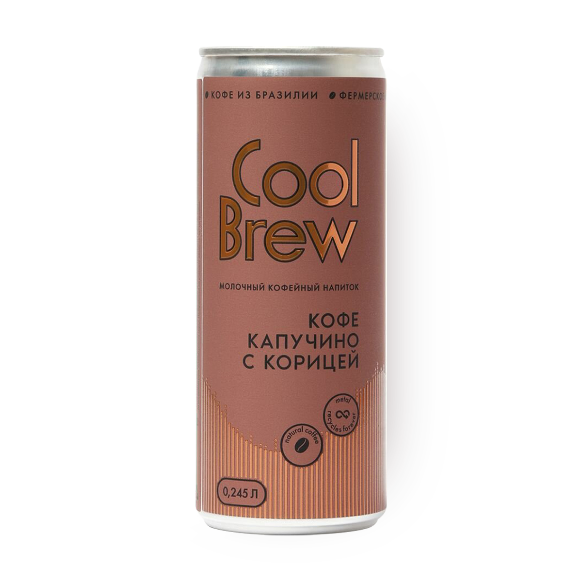 Напиток молочный Coolbrew Кофе Капучино с корицей 2,4%