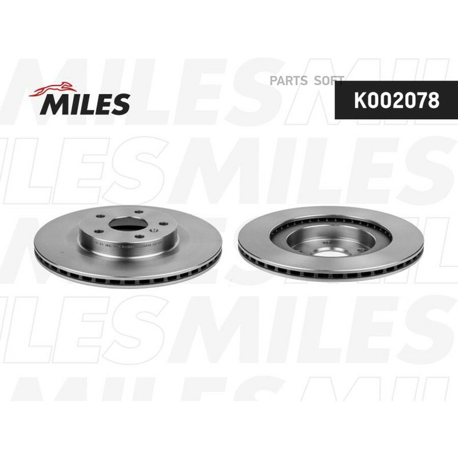 MILES K002078 Диск тормозной CHERY INDIS 2011 - передний ()