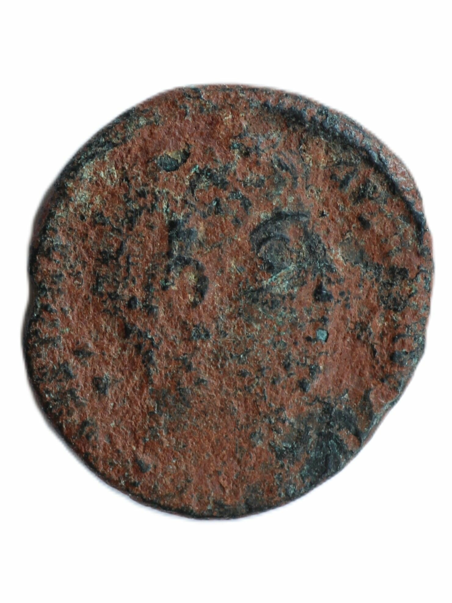 Подлинная монета Древний Рим император Константин II (337 - 361 гг.) GLORIA EXERCITVS (Слава войску)