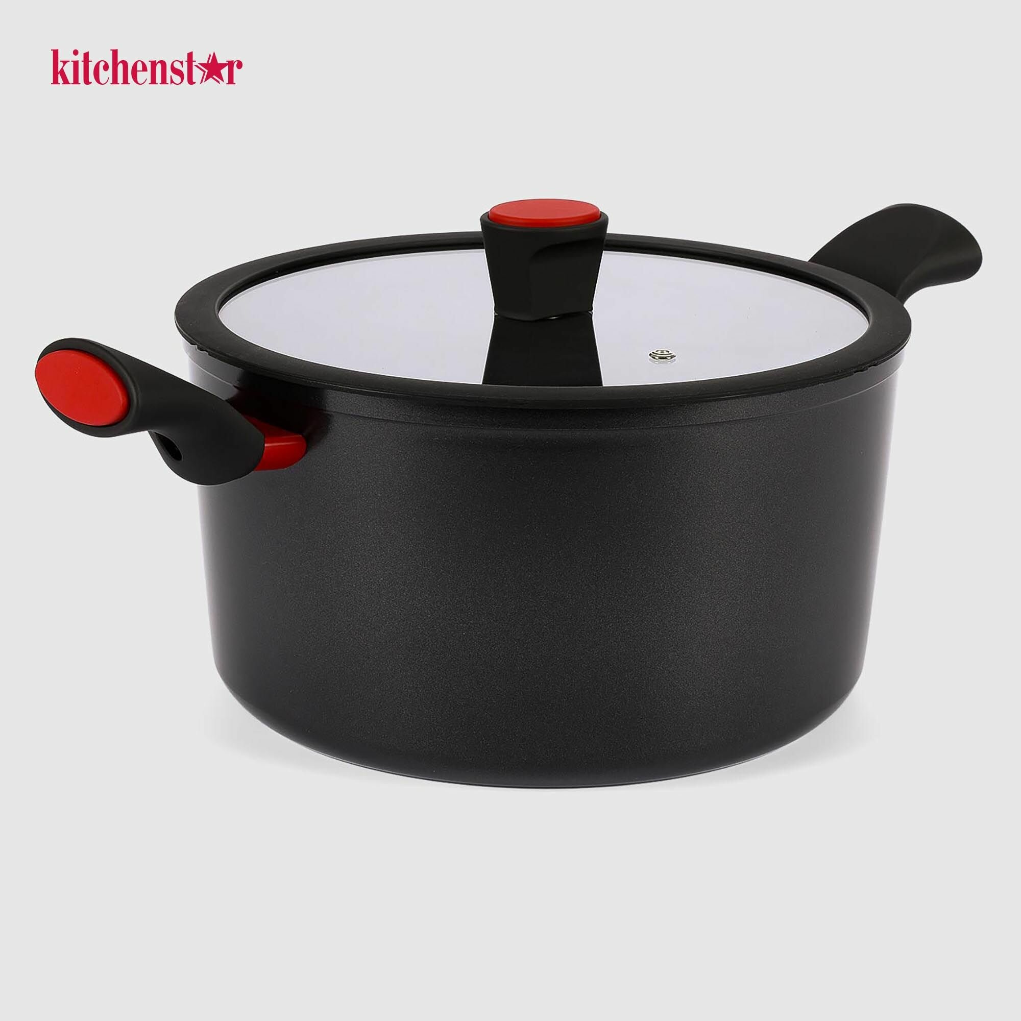 Кастрюля Kitchenstar Bentle pro с крышкой 26 см, 6,5 л