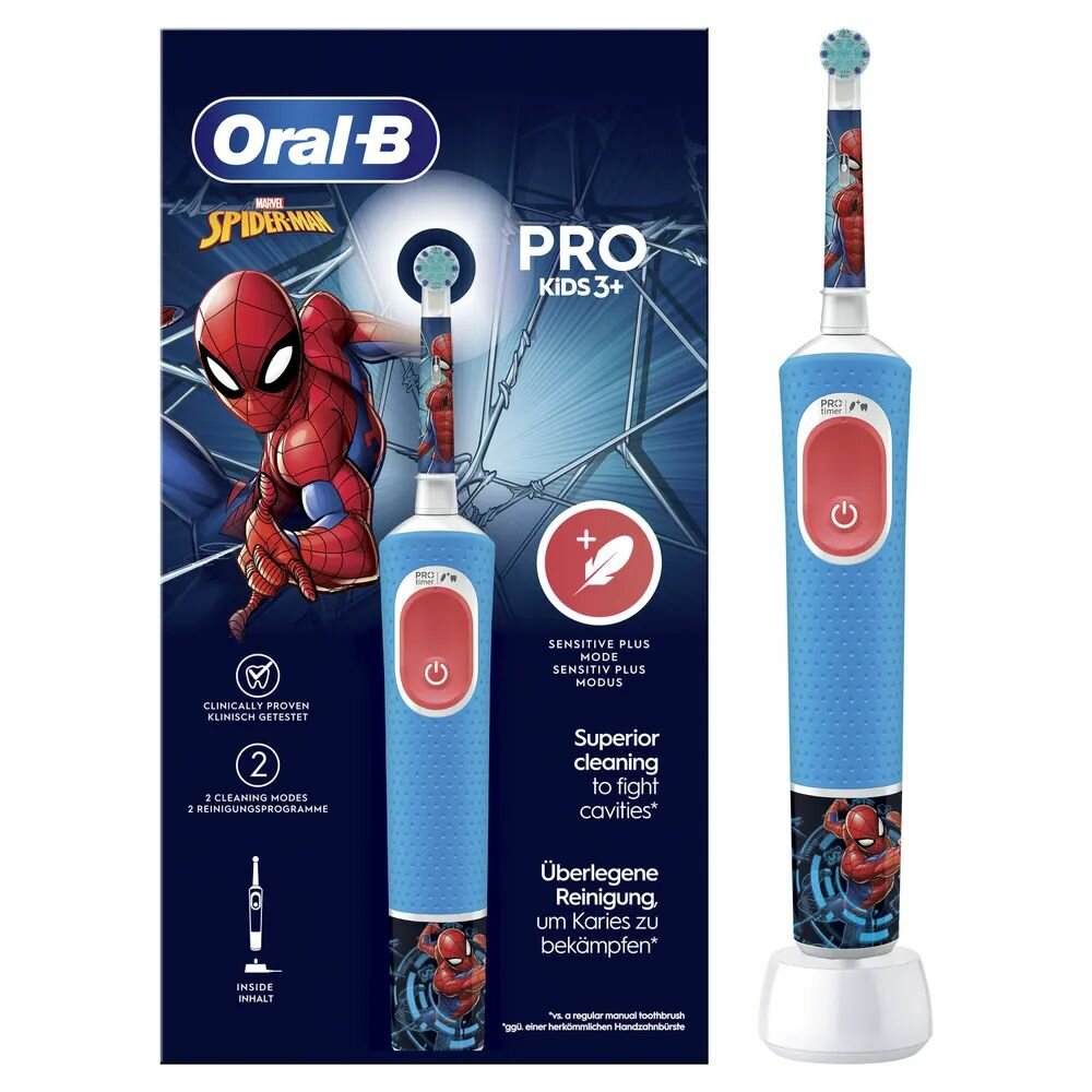 Электрическая зубная щетка Braun Oral- B Vitality SpiderMan Pro
