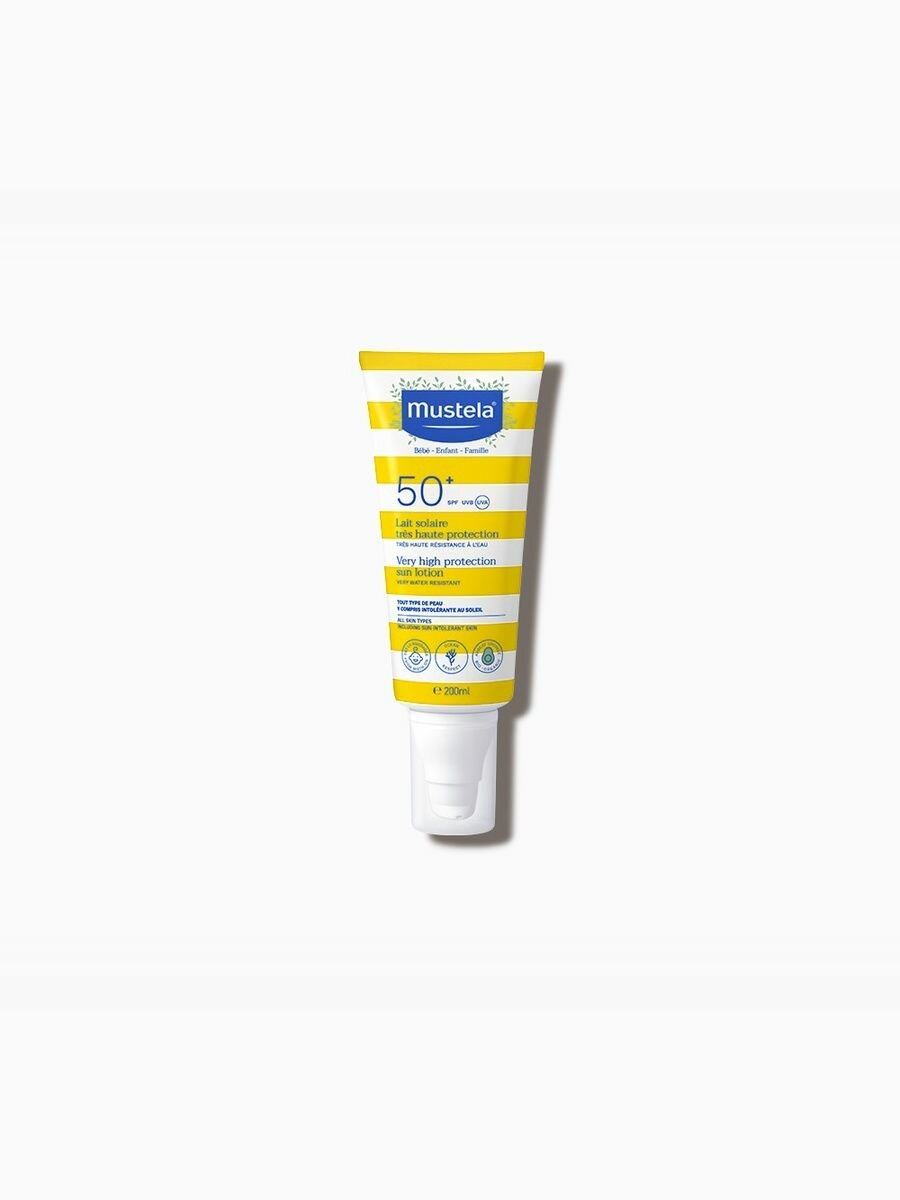 Mustela Sun Молочко солнцезащитное, SPF 50+, 200 мл