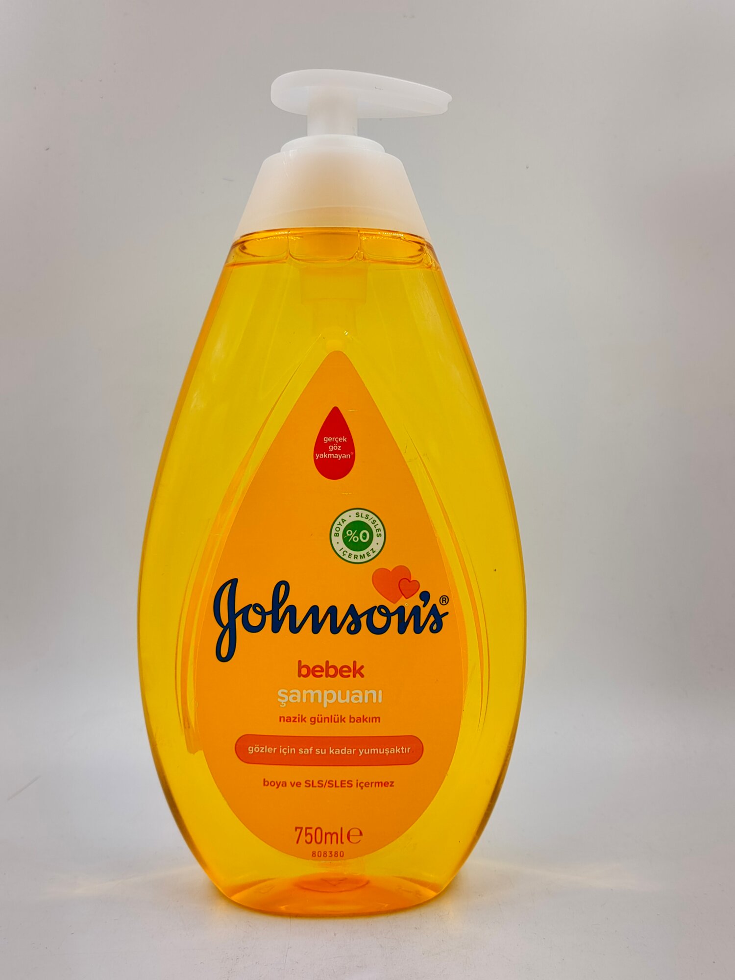 Шампунь детский гипоаллергенный без слез Johnson's Baby 750 мл (Италия)