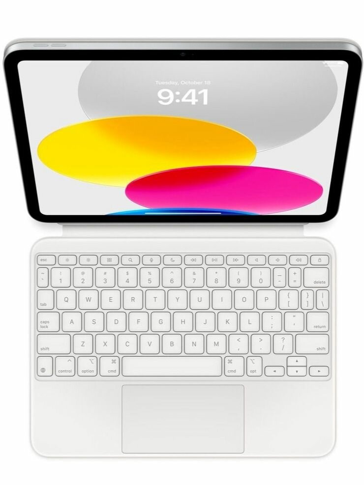 Клавиатура Apple Magic Keyboard Folio для iPad (A16 | 2025) и 10-го поколения (2022) (Белый | White)