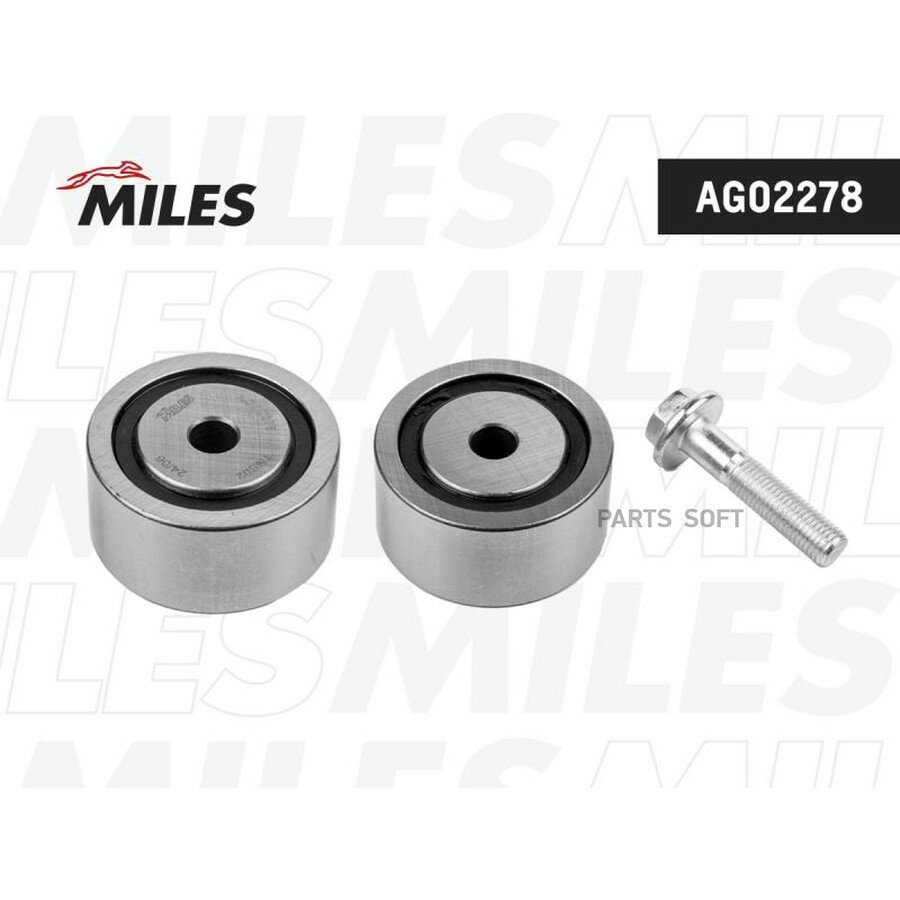 Ролик ГРМ ВАЗ-21126/2170 16v обводной (мет.), MILES арт. AG02278 MILES AG02278 | цена за 1 шт