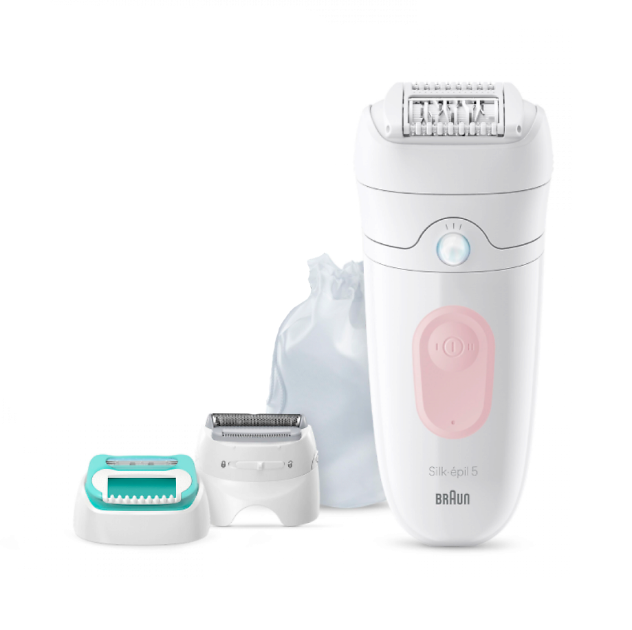 Эпилятор для тела Braun 5-050 Silk-epil 5 Wet&Dry, белый/розовый