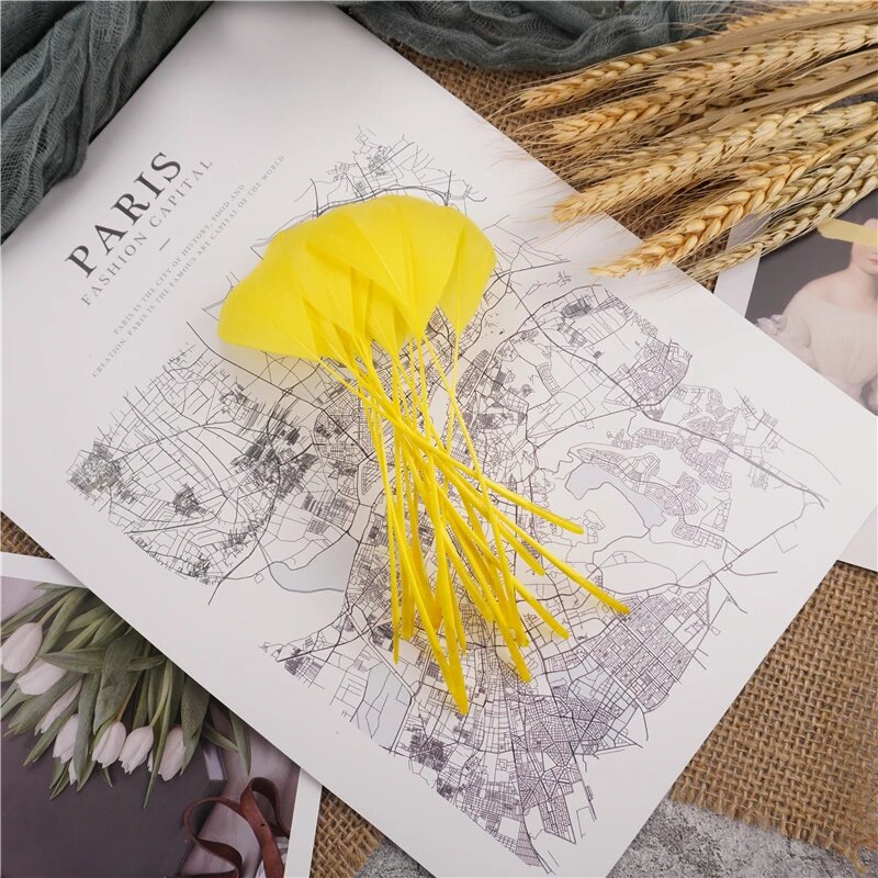 Желтые гусиные перья FlyReal, Color: Yellow