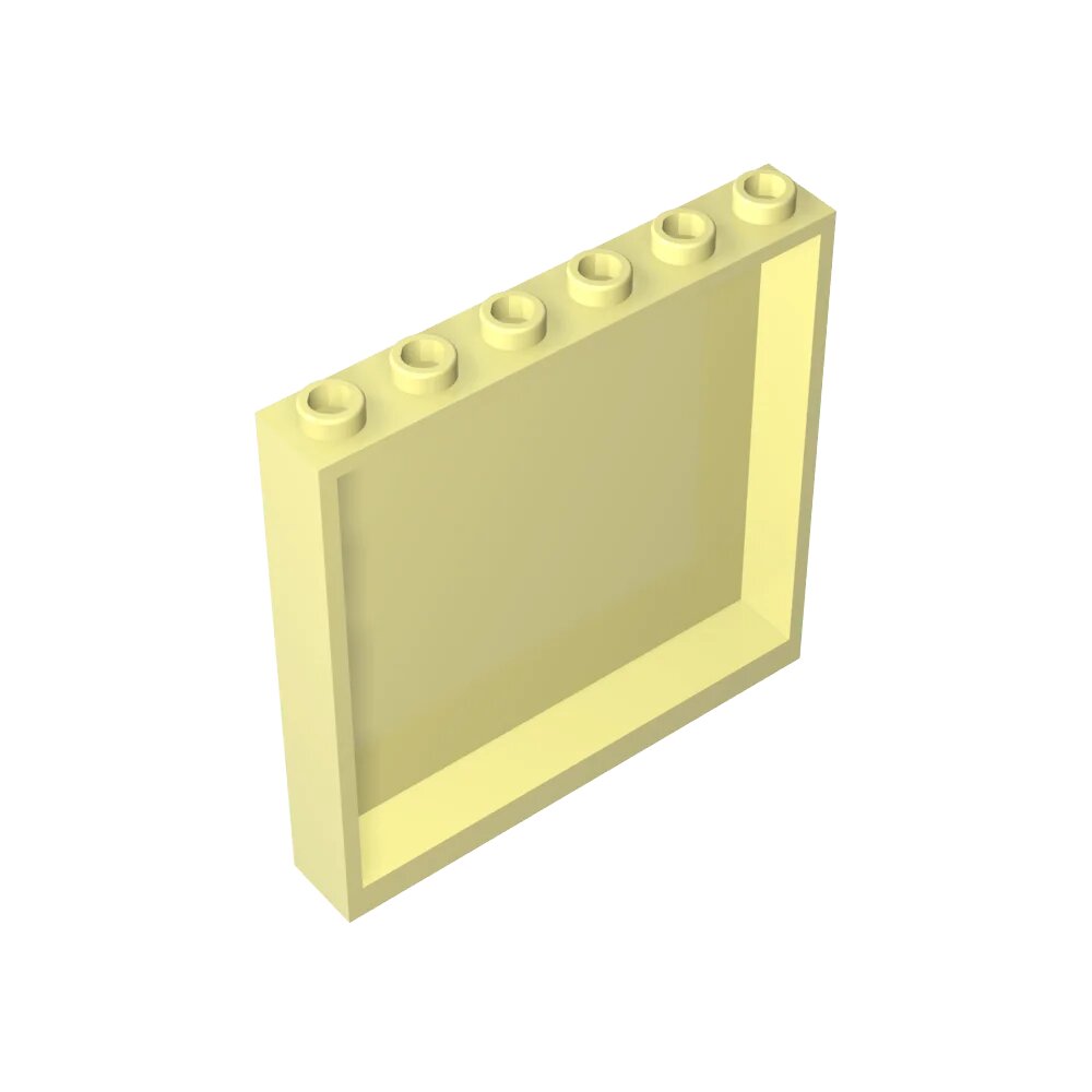 Желтый LEGO настенный элемент 1x6x5