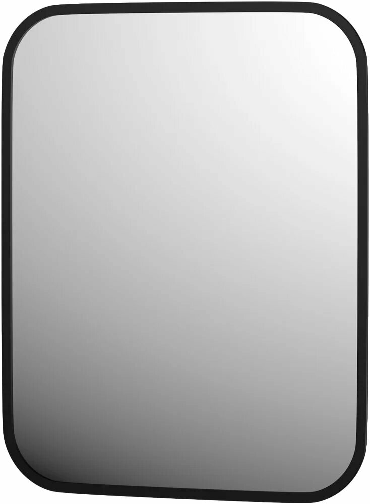 Зеркало Defesto Aura DF 2971 40x50 со светодиодной подсветкой, 40 см, черное, пластиковое, в современном стиле, зеркало настенное в ванную