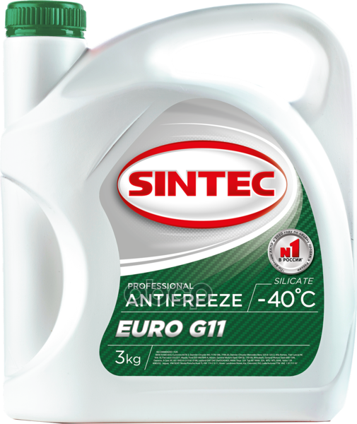 Антифриз Sintec EURO 2.7л зеленый SINTEC арт. 990465