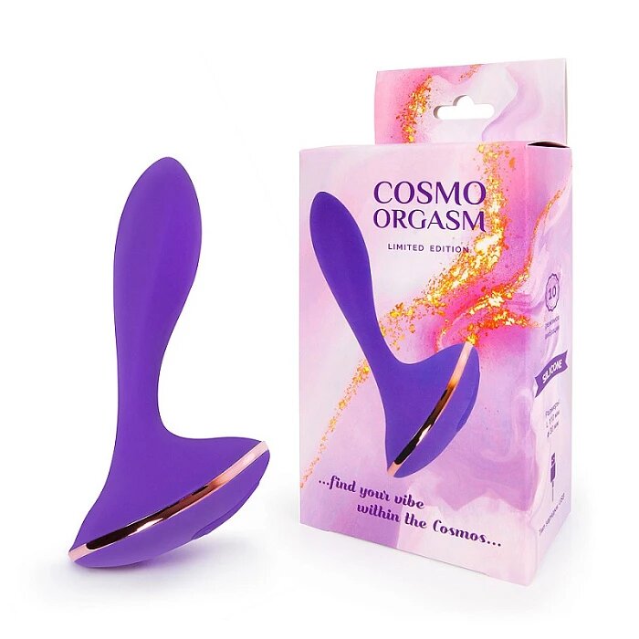 Вибростимулятор точки G "Cosmo Orgasm" COSMO, 10 режимов, силикон, фиолетовый