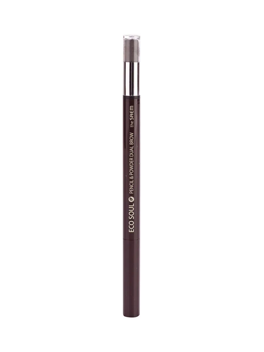 Карандаш-пудра The Saem Eco Soul Pencil & Powder, для бровей, 03 Black Gray, 0.5 г