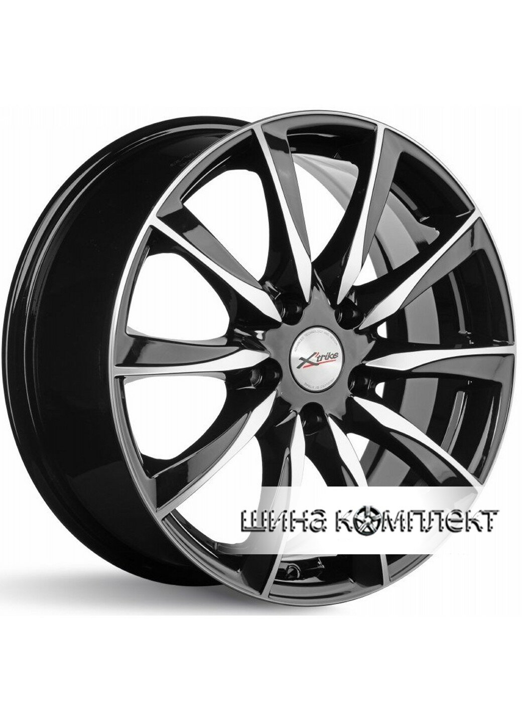 Колесный диск X-trike X-120М 7x17 5x114,3 ET50 64,1 BKM/FP литой для автомобиля