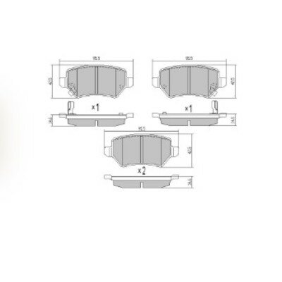 Колодки тормозные SAT ST-1605995 сзади Opel Astra 98-13, Corsa 00-03