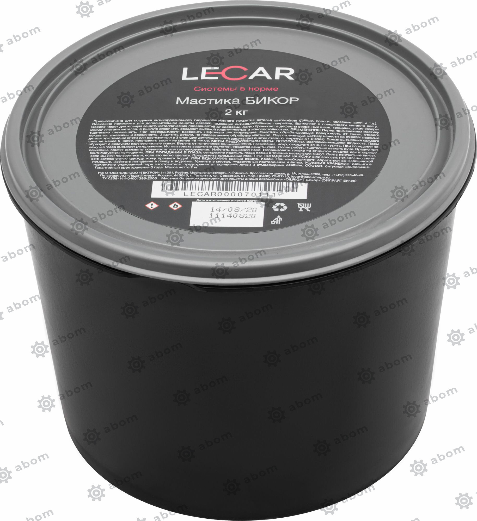 Мастика бикор 2 кг. ведро LECAR LECAR000070111
