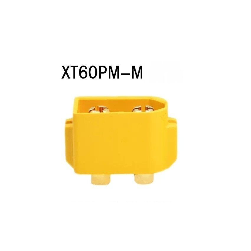 Разъём XT60PM-M male, позолоченный, высокотоковый, для RC самолёта аксессуар