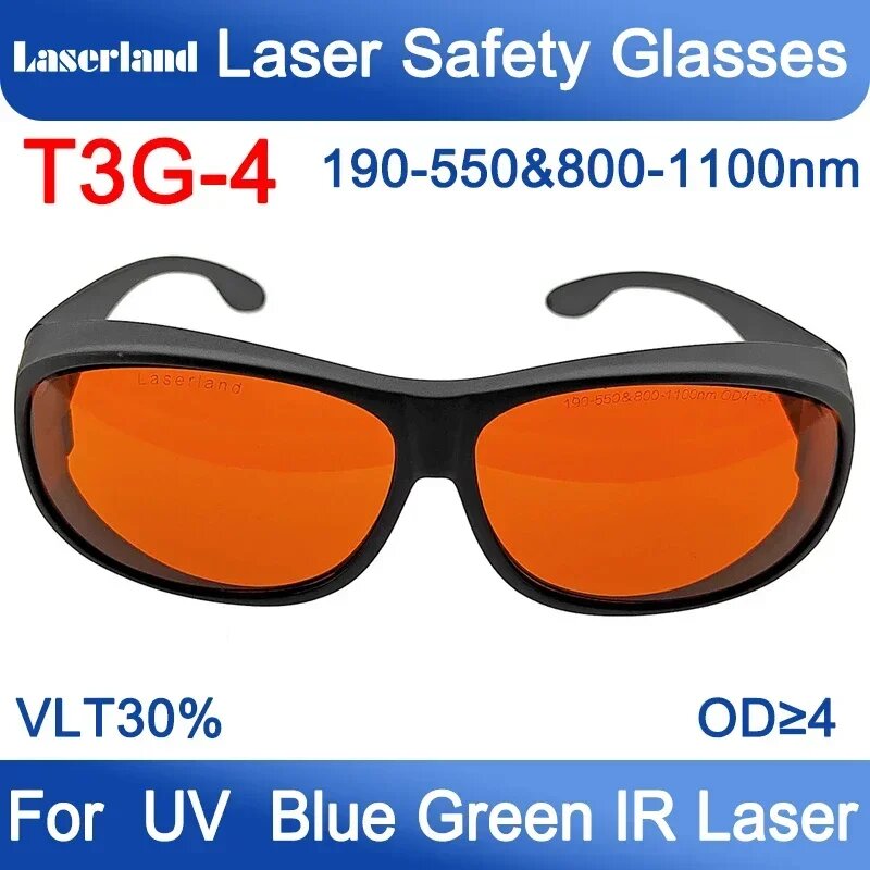 Лазерные очки Laserland T3G-4, синие/красные/зеленые, OD6