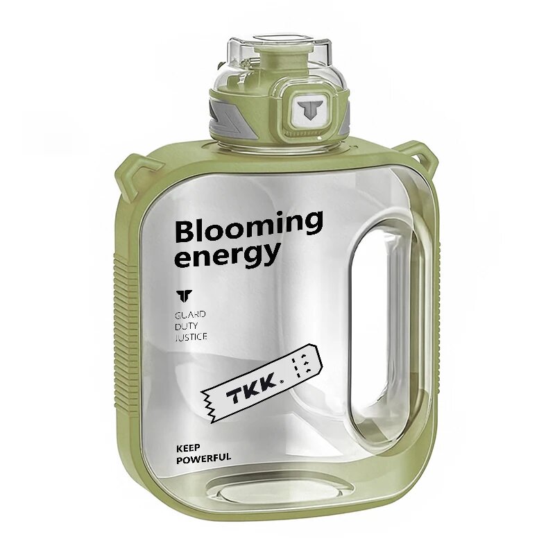 TKK Бутылка для воды из тритана 1/1.6/2 л Зеленый, 2.0L, Tritan Light Green
