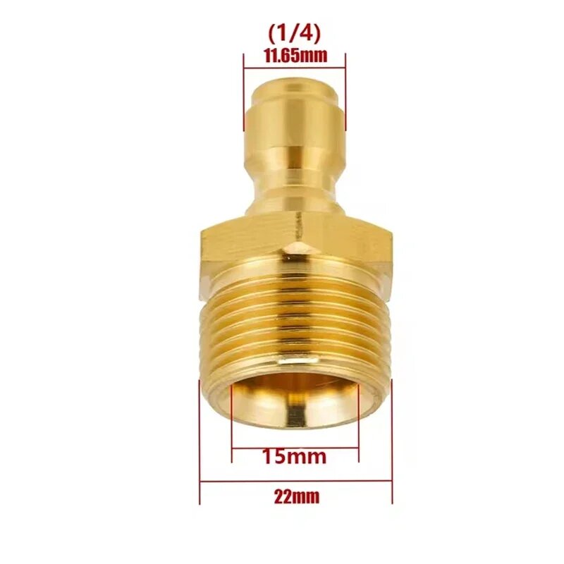 Адаптер 1/4" M22 (14/15 мм) для мойки высокого давления, цвет A